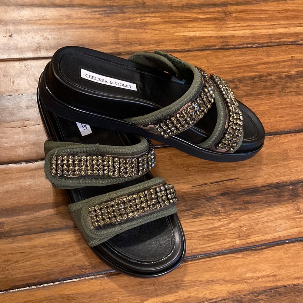 Sandals Casual Semi New Color Camouflage And Sparkles… - Gem